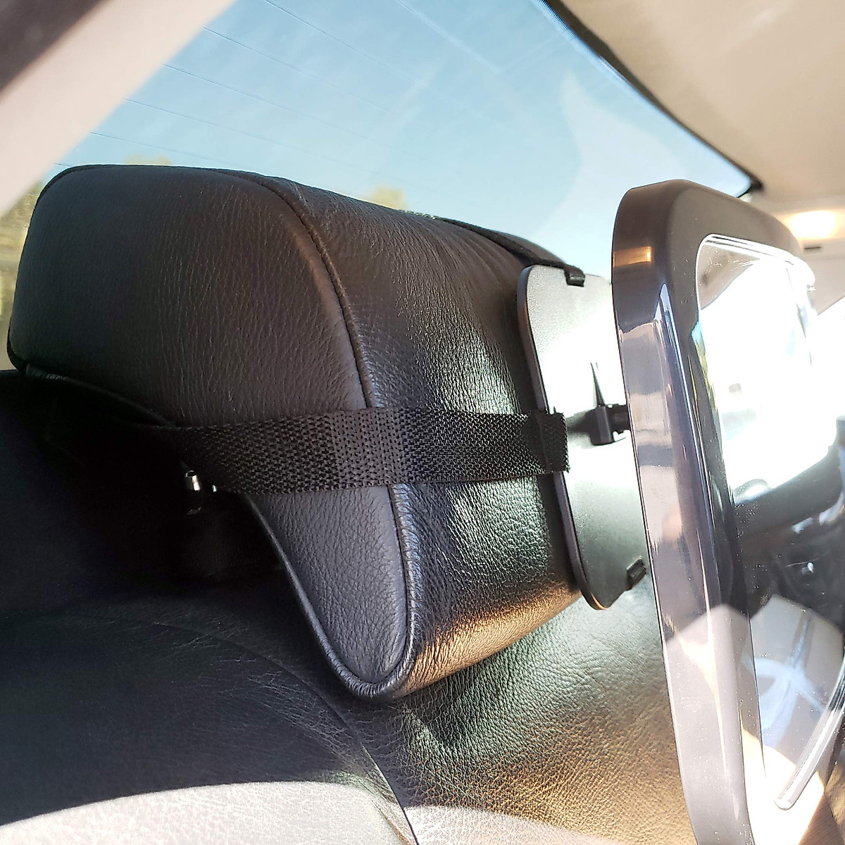 Baby Backseat Mirror - Safely View Infant in Rear Facing Seat - Full 180-degree view of your Newborn from your rear-view mirror