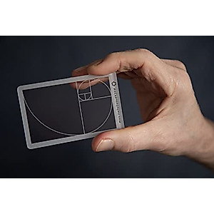 Golden Ratio/Fibonacci Composition View Finder/Viewer Photography/Painting/Drawing Credit Card Size Fits in Wallet/Camera Bag
