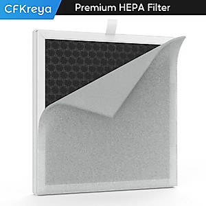 CFKREYA 2 Pack Replacement Filter Sets for Pure Enrichment PureZone Air Purifier PEAIRPLG,3-in-1 H13 True HEPA Filter Replacement Filter