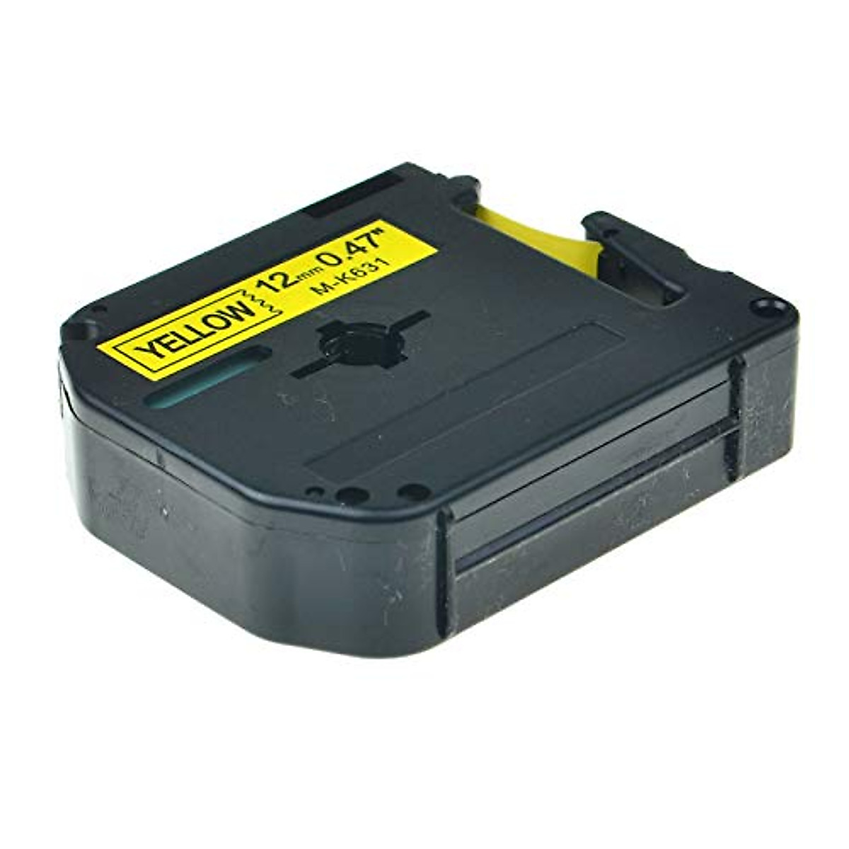 KCMYTONER Compatible for Brother P-Touch M Tape M-K631 MK631 M631 MK-631 Black on Yellow Label Tape 0.47" (12mm) x 26.2ft for PT-90 PT-M95 PT-70 PT-70BM PT-85 PT-80 PT-45 PT-65 Label Makers, 3 Pack