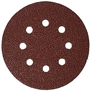 BOSCH SR5R040 5-Piece 40 Grit 5 In. 8 Hole Hook-And-Loop Sanding Discs