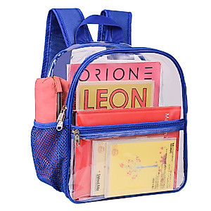 USPECLARE Clear Backpack for Stadium Approved 12×6×12, Water proof Clear Bag for Stadium Events and Concert Work Sport Event