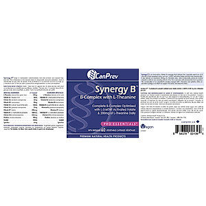 CanPrev Synergy B-Complex with L-Theanine Vegi Capsules, 60 Count