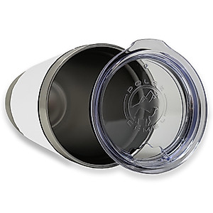 LaserGram 20oz Vacuum Insulated Tumbler Mug, OBGYN Obstetrics and Gynaecology, Personalized Engraving Included (Faux Leather, White)