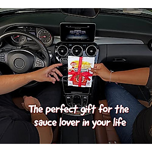 Saucemoto Dip Clip | Car Sauce Holder for Ketchup and Dipping sauces. No More Dry Fries or sauceless Nuggets. As seen on Shark Tank (2 Count Pack, Pink)