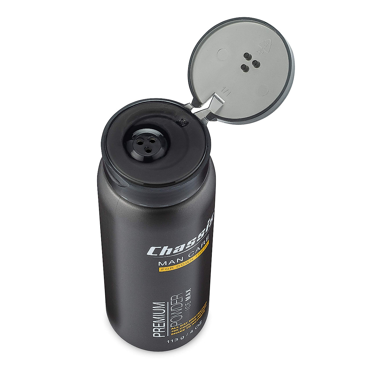 Chassis Ice Max Premium Body Powder for Men, Whole Body Deodorant, Odor-Absorbent, Talc-Free Anti-Chafing Powder for Groin & Sensitive Skin, Friction Defense & Odor Control, Original Fresh Scent