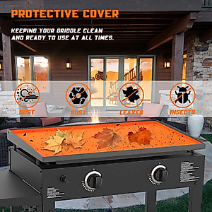 Silicone Griddle Mat for Blackstone 28 inch Heavy Duty Grill Cover Food-Grade Silicone Protective Cover All Season Cooking Blackstone Protector Protect from Dirt and Rust