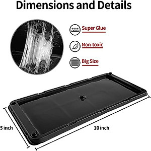 Reliable1st Super Glue Rat & Mouse Traps 12 Pack | Non-Toxic Tray with Super Strong Glue for Rat, Mouse and Snake | Heavy Duty Rodent Catcher for Inside Home | Pet & Family Safe