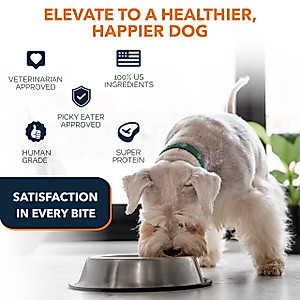 100% Human Grade - Dog Food Toppers for Picky Eaters - Air Dried, All Natural, USA Grass Fed Beef - Limited Ingredient, Grain Free - Seasoning, Meal Mixer, Dog Food Toppers for Dry Food – Beef