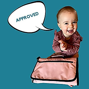 Changing Pad in Petrol Blue. Portable, One-Hand Use for Travel, Diaper Bag or Stroller.