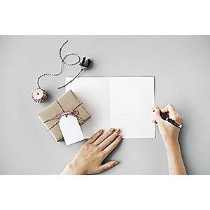 Note Card Cafe Fall Greeting Cards with Kraft Envelopes | 24 Pack | Happy Fall Heart Design | Blank Inside, Glossy Finish | Autumn, Winter, Christmas, Occasions