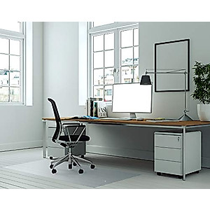 Amazon Basics Polycarbonate Office Chair Mat for Hard Floors, Large - 59 x 79-Inch, Clear