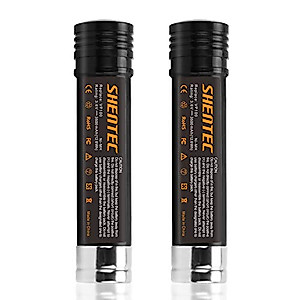 Shentec 2 Pack 3.5Ah 3.6V Replacement Battery Compatible with Black & Decker Versapak Vp100 Vp105 Vp110 Vp142 Vp143 Sears-Craftsman Pivot180 PLR36NC S100 S110 151995-03 387854-00 383900-03, Ni-MH