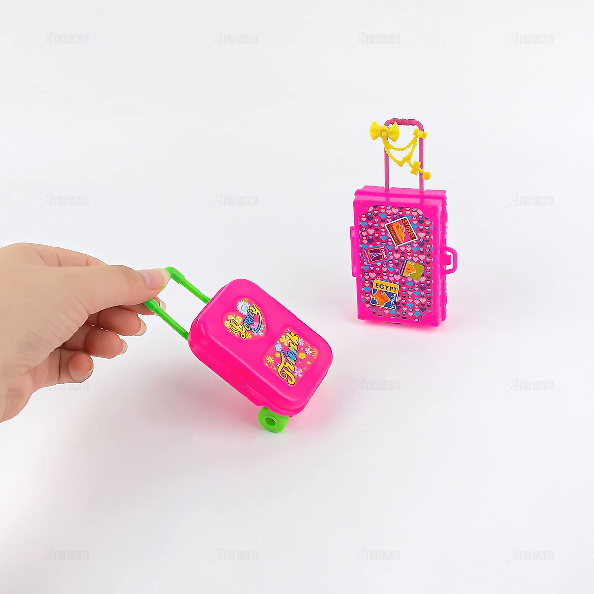 AUEAR, 2 Pcs Fashion Travel Hard Suitcase Box Reception Accessories Gift Luggage for Wedding Decoration