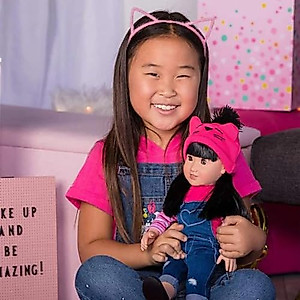 Adora Amazon Exclusive Amazing Girls Doll - 18” Girl Doll in Fashionable and Elegant Outfit, Birthday Gift for Ages 3+ - Cool Cat Zoe