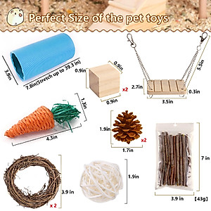 kathson Hamster Tunnels,Pet Plastic Tube,Guinea Pig Foldable Exercising Training Hide Tunnel,with Fun Chinchillas Chew Toys for Gerbils Ferrets Rats Mice and Other Small Animals (Blue)