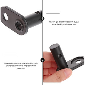 ULTECHNOVO Bicycle Traction Head - Baby Sundries Bike Hitch Adapter Premium Steel Trailer Coupler Attachment Angled Elbow for Bicycle,Bike,Trailer