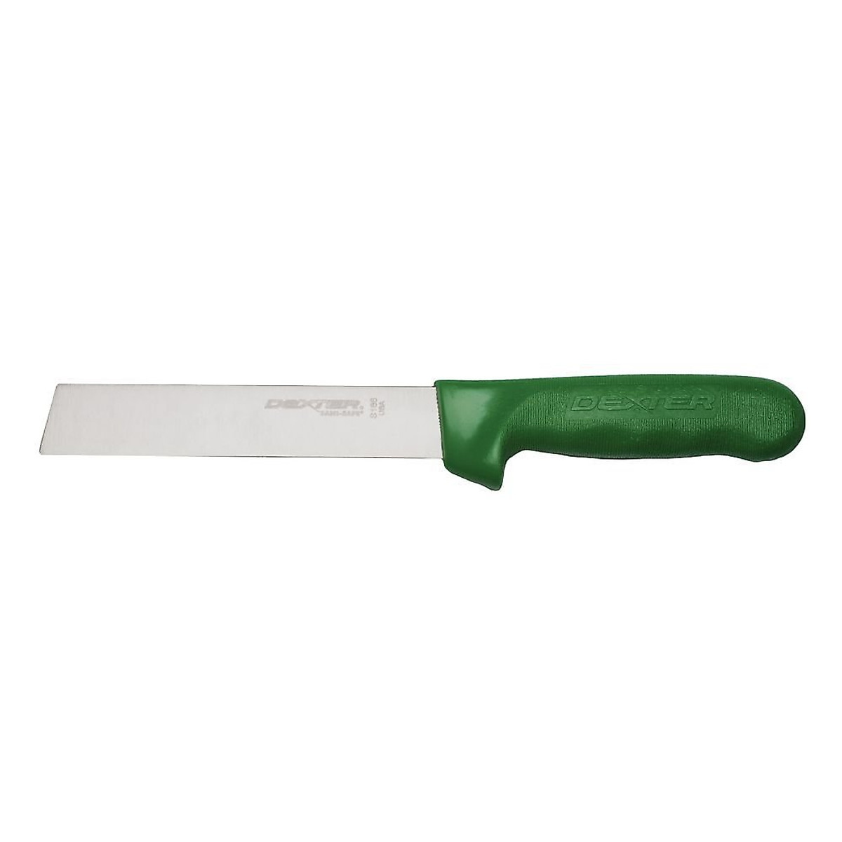 Dexter Sani-Safe® Stainless Steel Produce Knife with Green Polypropylene Handle - 6"L Blade