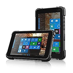 ThinKol 8" Industrial Rugged Tablet for Enterprise Mobile Field Work, Rugged Touchscreen Tablet with NFC, GPS, WiFi, IP67, 1D Scanner, Car Holder, Docking Charger (Android 4GB 64GB)