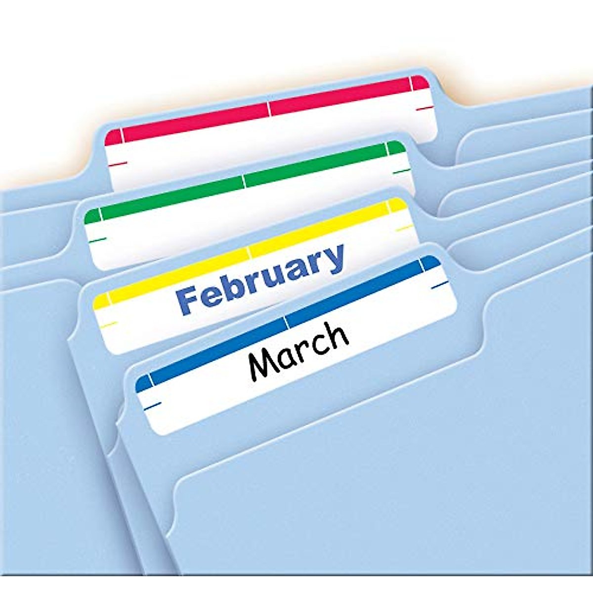Avery File Folder Labels on 4" x 6" Sheets, Easy Peel, Assorted, Print & Handwrite, 2/3" x 3-7/16", 252 Labels (5215)