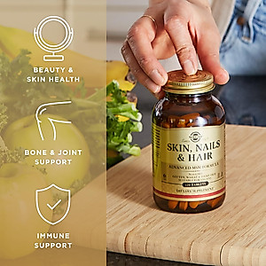 Solgar Skin, Nails & Hair - 120 Tablets, Pack of 2 - Advanced MSM Formula - Non GMO, Vegan, Gluten & Dairy Free - 120 Total Servings