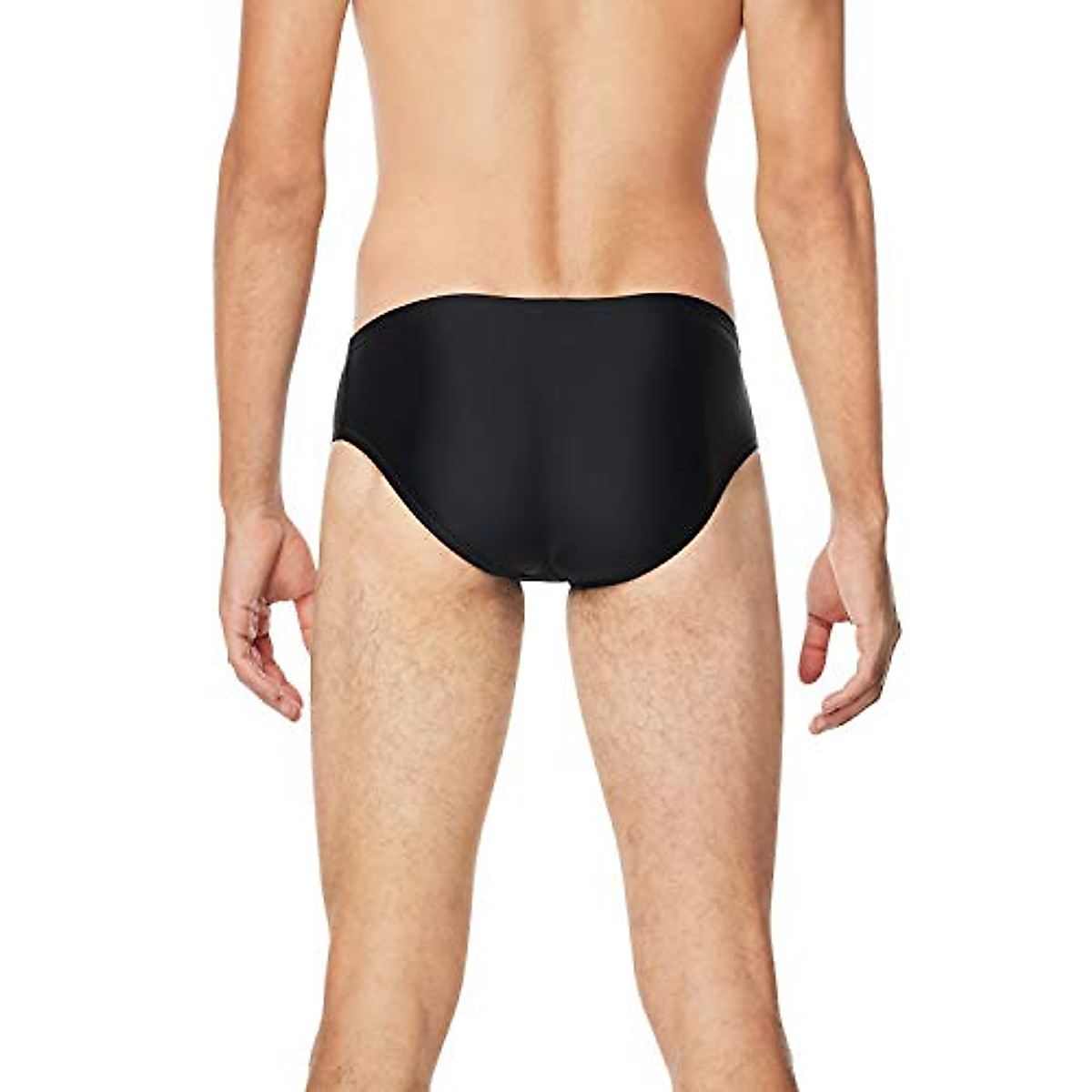 Speedo mens Swimsuit Powerflex Eco Solid Adult athletic swim briefs, New Black, 34 US
