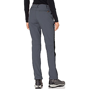 BenBoy Women's Outdoor Waterproof Windproof Fleece Slim Cargo Snow Ski Hiking Pants,Grey Medium