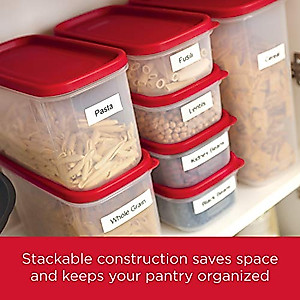 Rubbermaid Modular Premium Food Storage Containers with Lids, 10-Piece, Clear