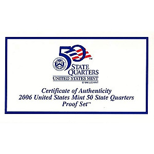 2006 S U.S. Mint Proof State Quarter Set - 5 Coins - OGP Original Government Packaging Superb Gem Uncirculated