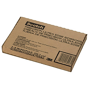 Scotch 8" Precision Ultra Edge Non-Stick Scissors, 3 Count, All-Purpose Titanium Scissors for Fabric, Crafts, Cardstock, Office, and School Supplies (1458-3AMZ-ESF)