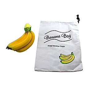 Banana Storage Drawstring Bag With Side Zipper Keeps Them Fresher Longer
