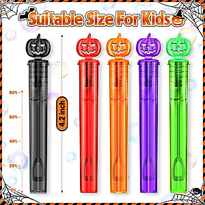SpringFlower 200 PCS Halloween Mini Bubble Wands, Halloween Party Favor for Kids Trick Or Treating, Halloween Goodie Bag Fillers, School Classroom Rewards, Halloween Toys Gifts for Kids