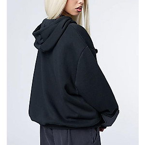 Womens Y2K Long Sleeve Hoodies Zip Up Star Graphic Track Jackets Hip Hop Harajuku Oversized Sweater Sweatshirts