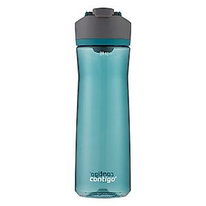 Contigo AUTOSEAL Cortland 24oz Water Bottle, BPA-Free Plastic, Spill, Leak-Proof Lid, and Carry Handle, Dishwasher Safe, Spirulina, 24 Ounce (Pack of 1)
