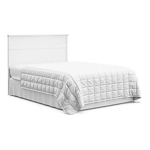 STORKCRAFT Homestead 5-in-1 Convertible Crib with Drawer (White) – GREENGUARD Gold Certified, Crib with Drawer Combo, Includes Nursery Storage Drawer, Converts to Toddler Bed and Full-Size Bed