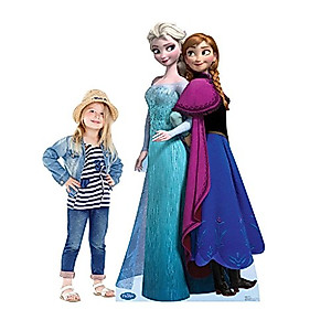 Advanced Graphics Elsa & Anna Life Size Cardboard Cutout Standup - Disney's Frozen (2013 Film)