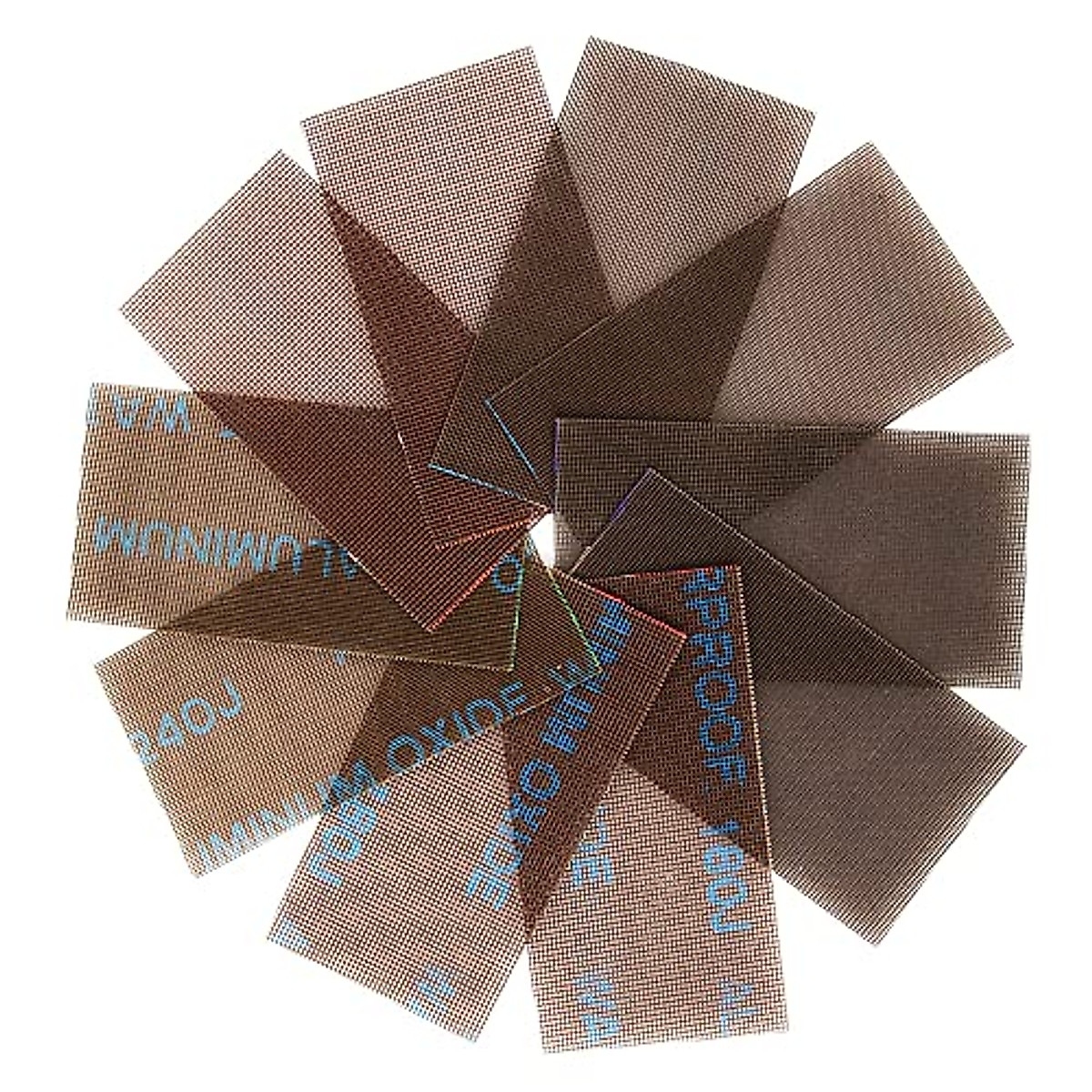 O'SKOOL Mesh Sanding Sheet 180, 240, 320, 400, and 600 Grit (Provided in a 10 Sheet Pack) Dust Free Mesh Abrasive Sandpaper