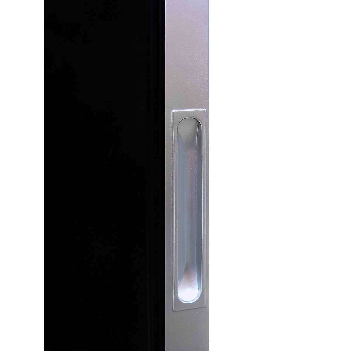 Vinotemp EL-28SILC 28 Bottle Cooler Refrigerator, Freestanding Wine Fridge with Touch Screen Adjustable Temperature Control, Dual-Paned Glass Door and Safety Lock, Metallic