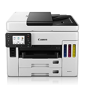 Canon MAXIFY GX7020, Wireless MegaTank All-in-One Supertank Printer, [Print, Copy, Scan, Fax ], White