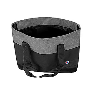 Champion unisex adult Signal Gym Tote Bags, Grey/Black, One Size US