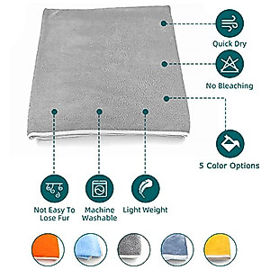 SAMSIER Oversized Beach Towel, Extra Large Pool Towel 35”x71”, Solid Beach Recliner Cover, Soft Quick-Dry Outdoor Shawl, Summer Ideal Gift for Family & Friend (Grey, 1 Pack)