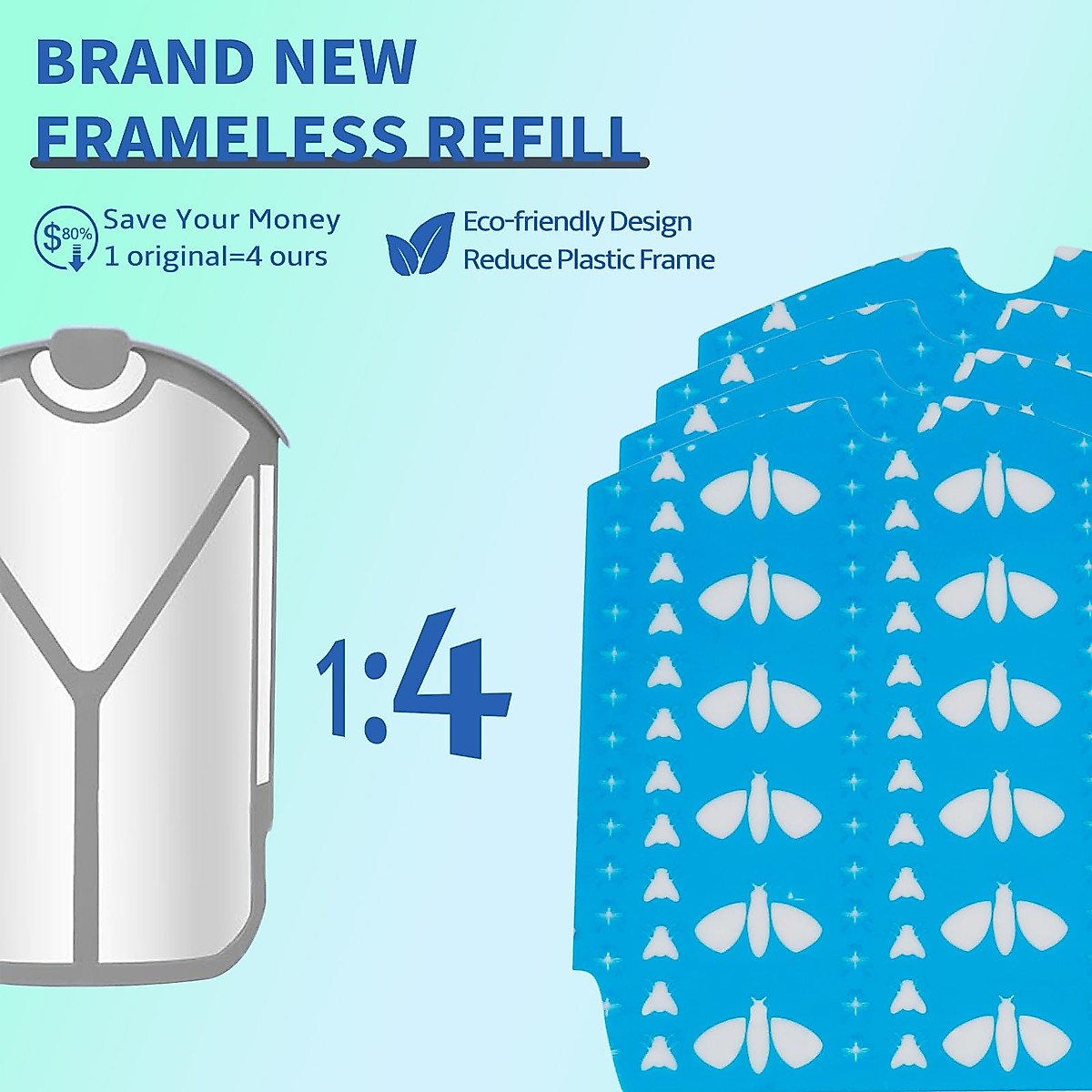 Topcci Refill Cartridge Kit Compatible with ZEVO Plug-in Light M364 and Max, Replacement Refill Cards Glue Cards 30 Pack