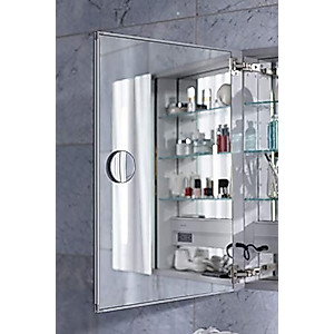 Robern AC2430D4P1L 4000K Temperature LUM Lighting-Left Hinge AiO 24" x 30" Single Door Cabinet, 24"x30"