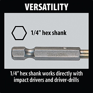 Makita D-23765 Masonry and Metal Drill Bit Set (5 Piece), 1/4"