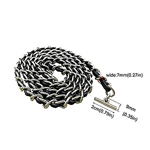 YESIKIMI Conversion Kit Cowhide leather Chain+Insert Change Chanel Flap Card Holder Into A Small Crossbody Purse