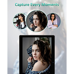 CNMF Android Tablet 10 Inch, 32GB Storage, WiFi Tablets with Android 10.0 OS, 5MP Rear Camera, Bluetooth, Quad Core, HD IPS Screen, Supports Microsoft Office Software - Black