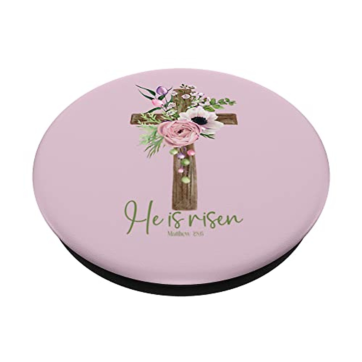 Easter He Is Risen For Christians Matthew 28:6 PopSockets Swappable PopGrip