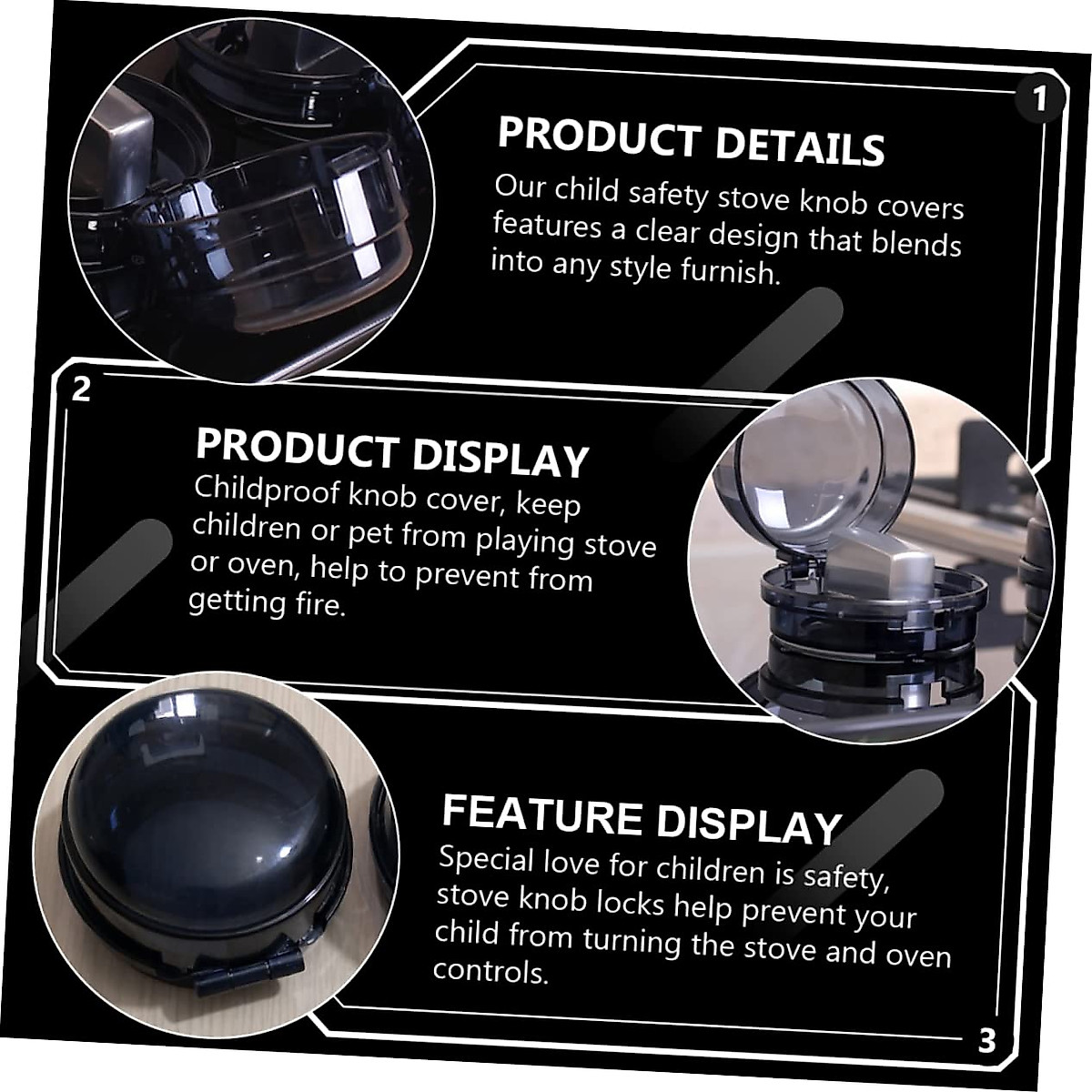 4pcs Cover Cover Guard Stove Gas Gas Oven Baby Safety Gas Stove Knob Covers Kids Stove Guard Stove Baby Proof Knobs Safety Guard Oven Cover Guard