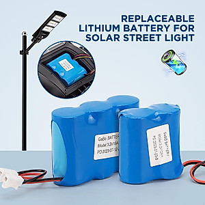 Ni Battery Pack 3.2V 12000mAh Replacement for solar street light Emergency Light