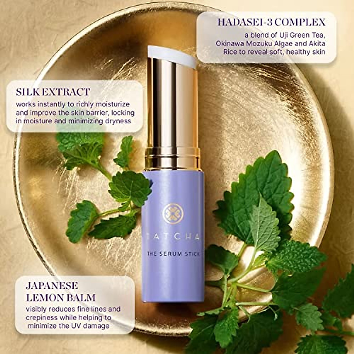 Tatcha The Serum Stick: Smooth Dry Fine Lines Instantly & Over Time, 8 G | 0.28 oz